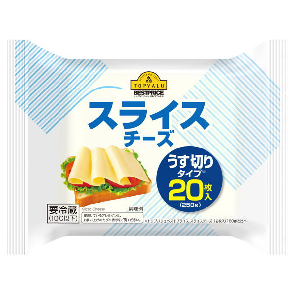 スライスチーズ うす切りタイプ-イオンのプライベートブランド TOPVALU(トップバリュ) - イオンのプライベートブランド TOPVALU ...