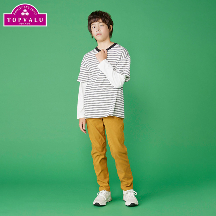 長袖フェイクレイヤードTシャツ -イオンのプライベートブランド TOPVALU(トップバリュ) - イオンのプライベートブランド TOPVALU(トップバリュ)